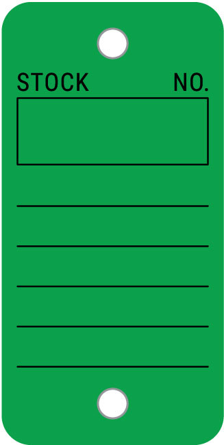 Stock-No.-Blank Green - Auto Dealership Key Tags | Creative Safety Supply
