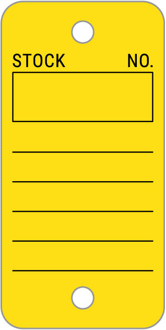 Stock-No.-Blank Yellow - Auto Dealership Key Tags | Creative Safety Supply
