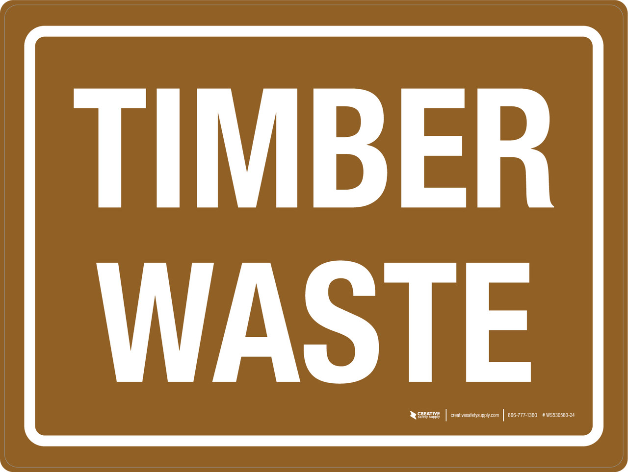 Timber Waste Landscape - Wall Sign