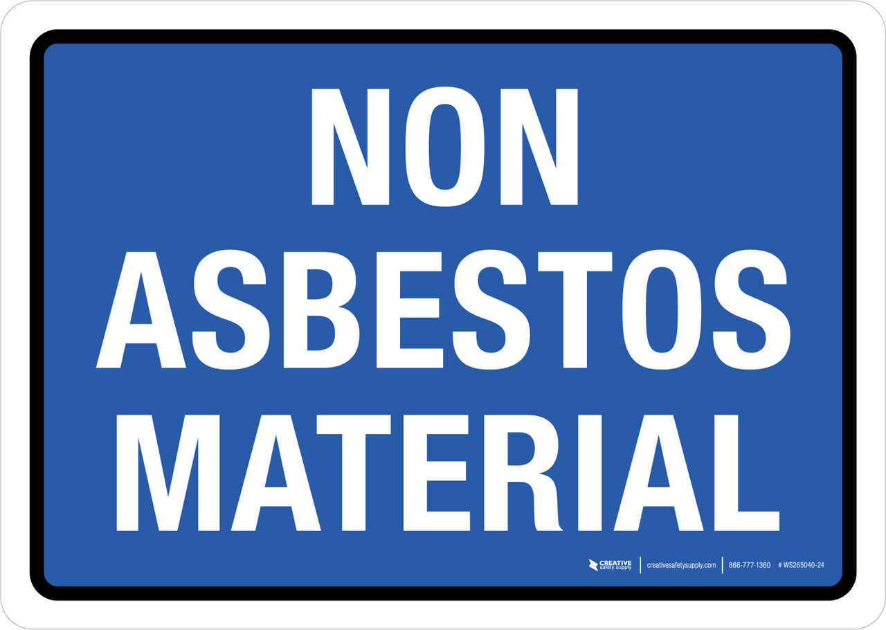 Non Asbestos Material Blue Landscape - Wall Sign