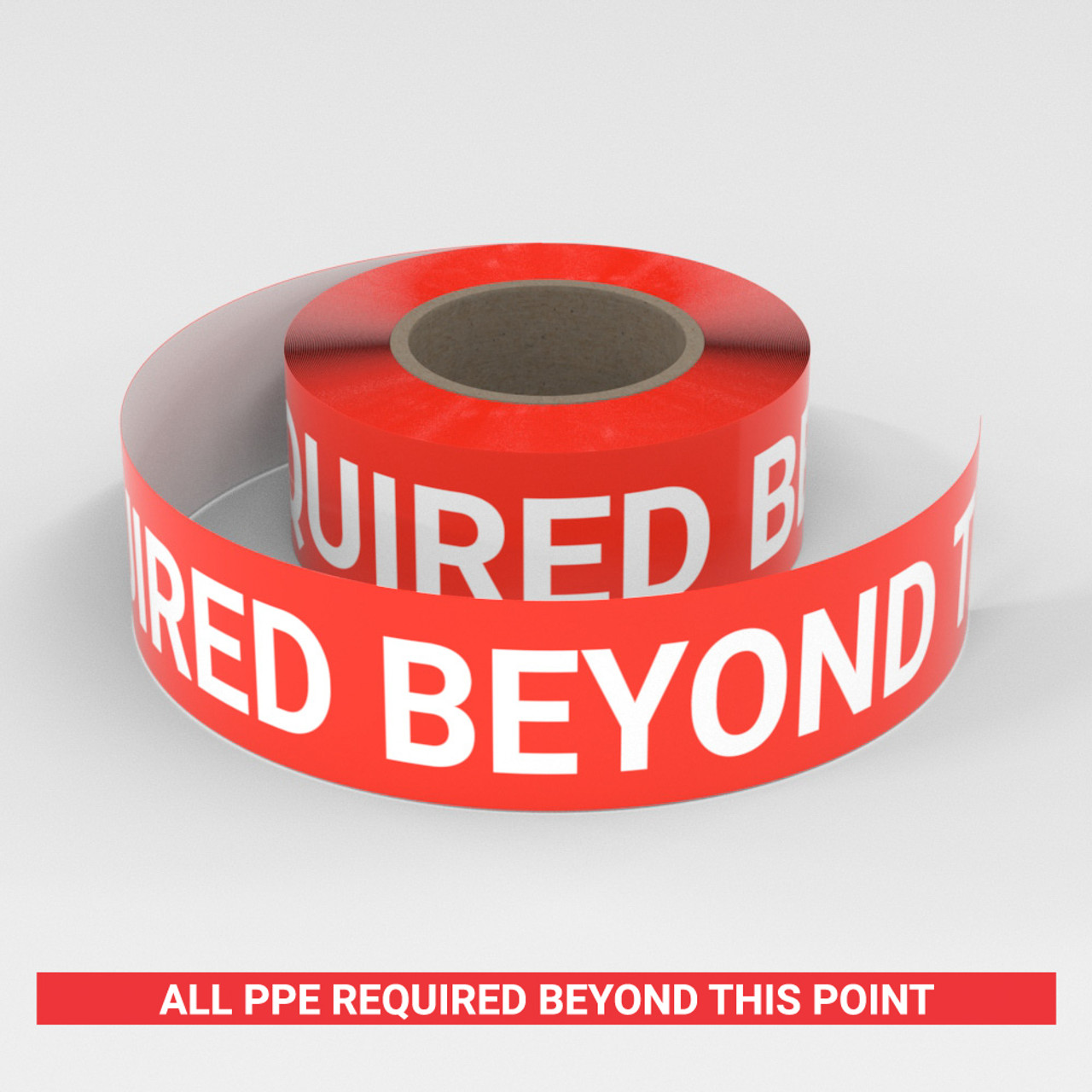 All Ppe Required Beyond This Point Smart Stripe Inline Printed Floor