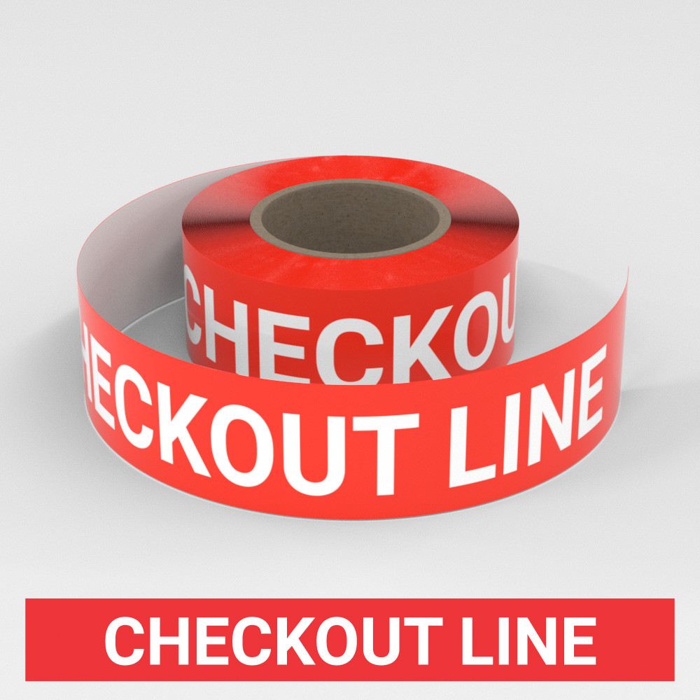 Checkout Line - Smart Stripe Inline Printed Floor Tape | Creative ...