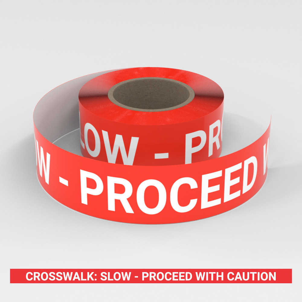 Crosswalk: Slow - Proceed With Caution - Smart Stripe Inline Printed ...