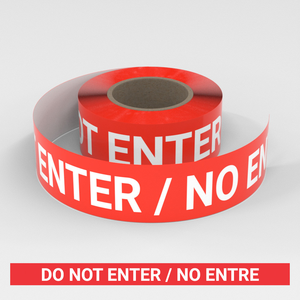 Do Not Enter / No Entre (Bilingual Spanish) - Smart Stripe Inline ...