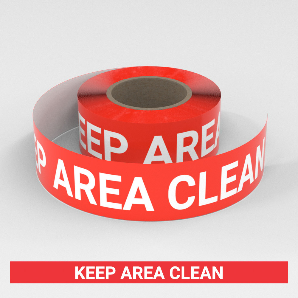 Keep Area Clean - Smart Stripe Inline Printed Floor Tape | Creative ...