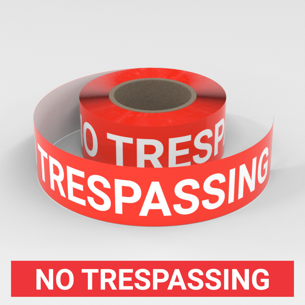 No Trespassing - Smart Stripe Inline Printed Floor Tape | Creative ...