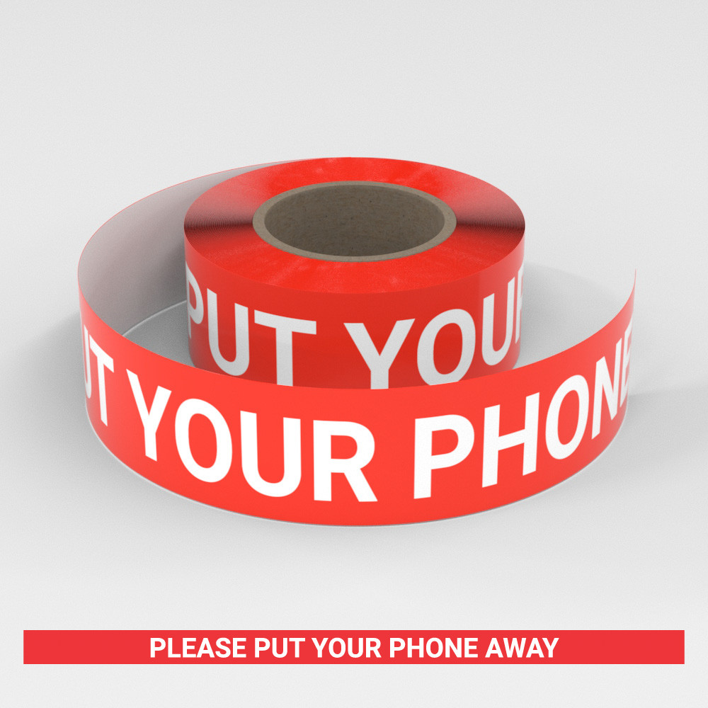 Please Put Your Phone Away - Smart Stripe Inline Printed Floor Tape ...