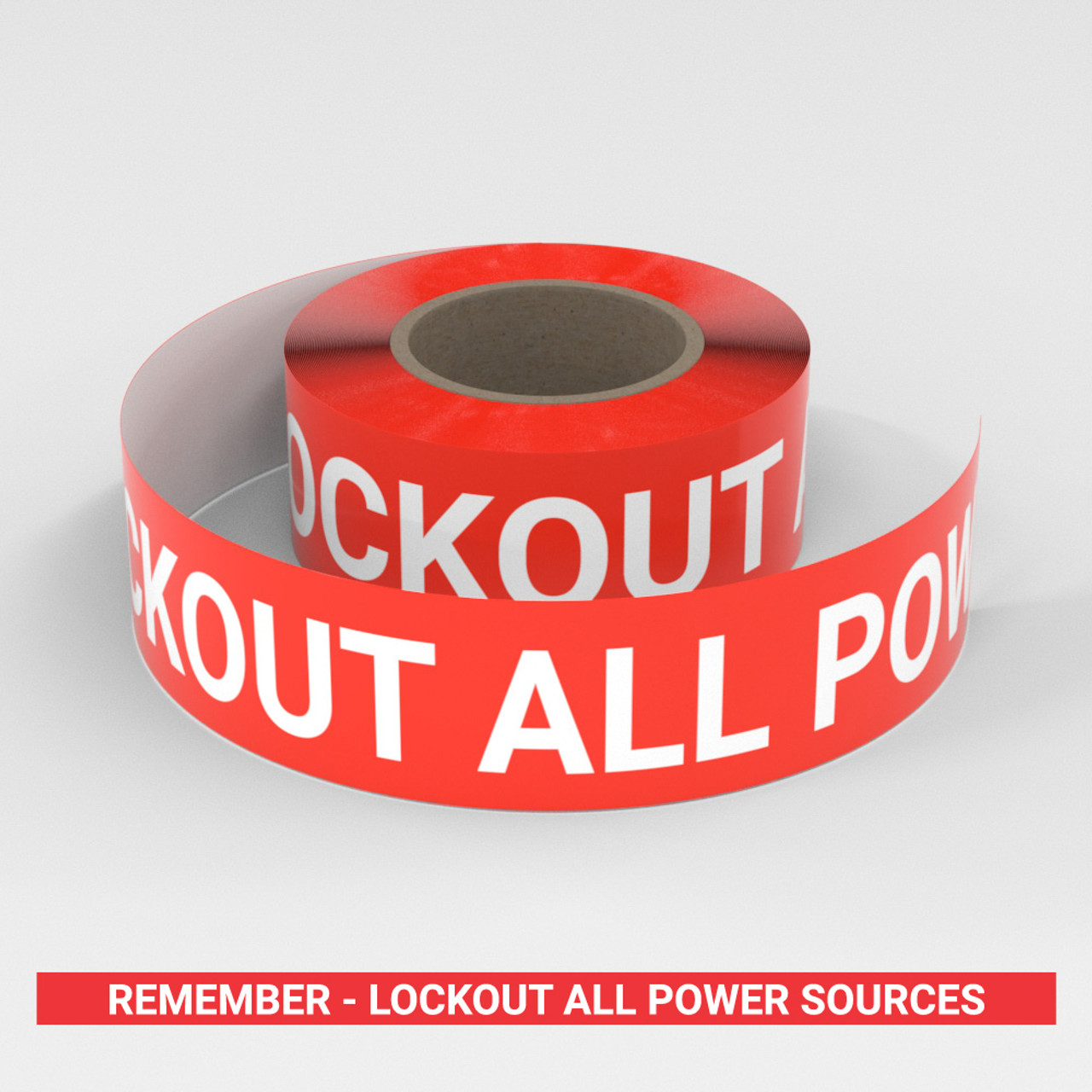 Remember Lockout All Power Sources Smart Stripe Inline Printed