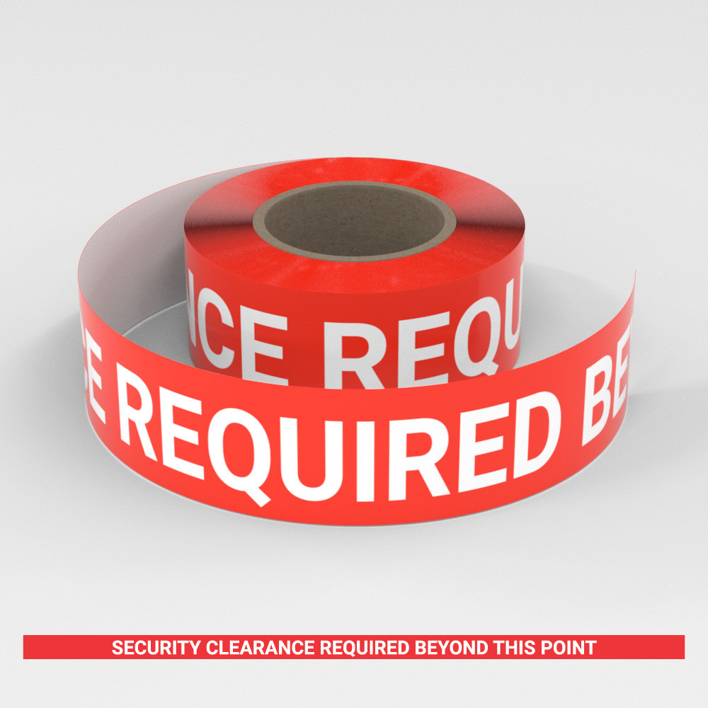 Security Clearance Required Beyond This Point - Smart Stripe Inline ...