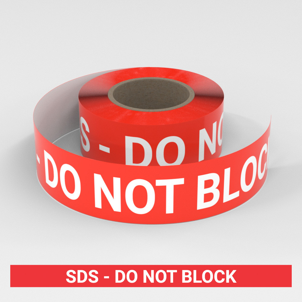 SDS - Do Not Block - Smart Stripe Inline Printed Floor Tape | Creative ...