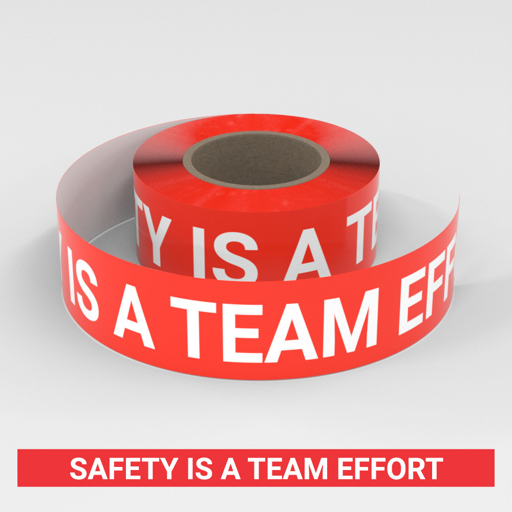 Safety Is A Team Effort - Smart Stripe Inline Printed Floor Tape ...
