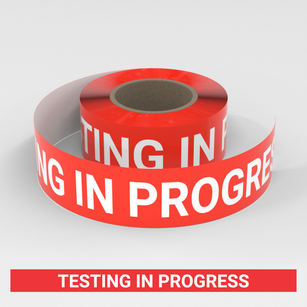 Testing In Progress - Smart Stripe Inline Printed Floor Tape | Creative ...