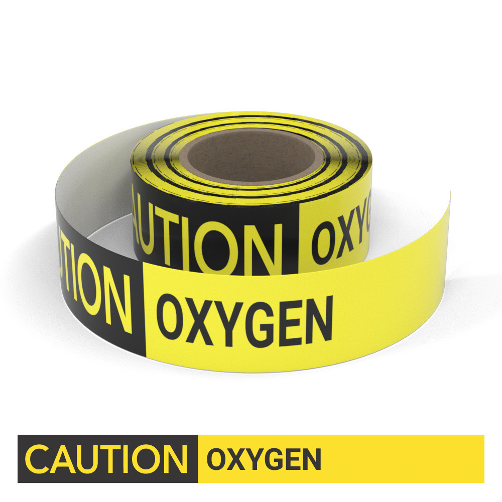 Caution: Oxygen - Smart Stripe Inline Printed Floor Tape | Creative ...