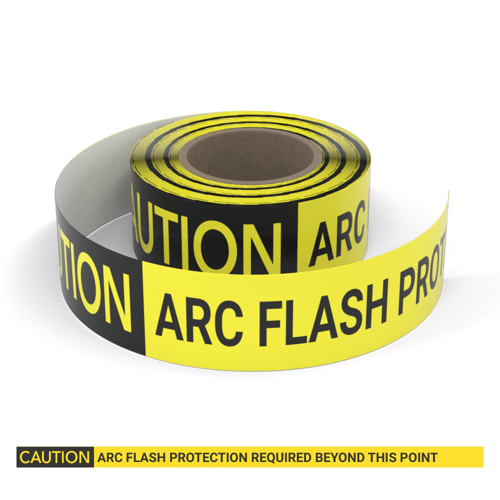 Caution: Arc Flash Protection Required Beyond This Point - Smart Stripe ...