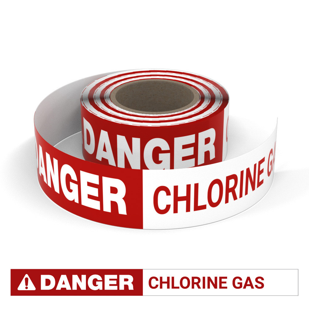 Danger: Chlorine Gas - Smart Stripe Inline Printed Floor Tape ...