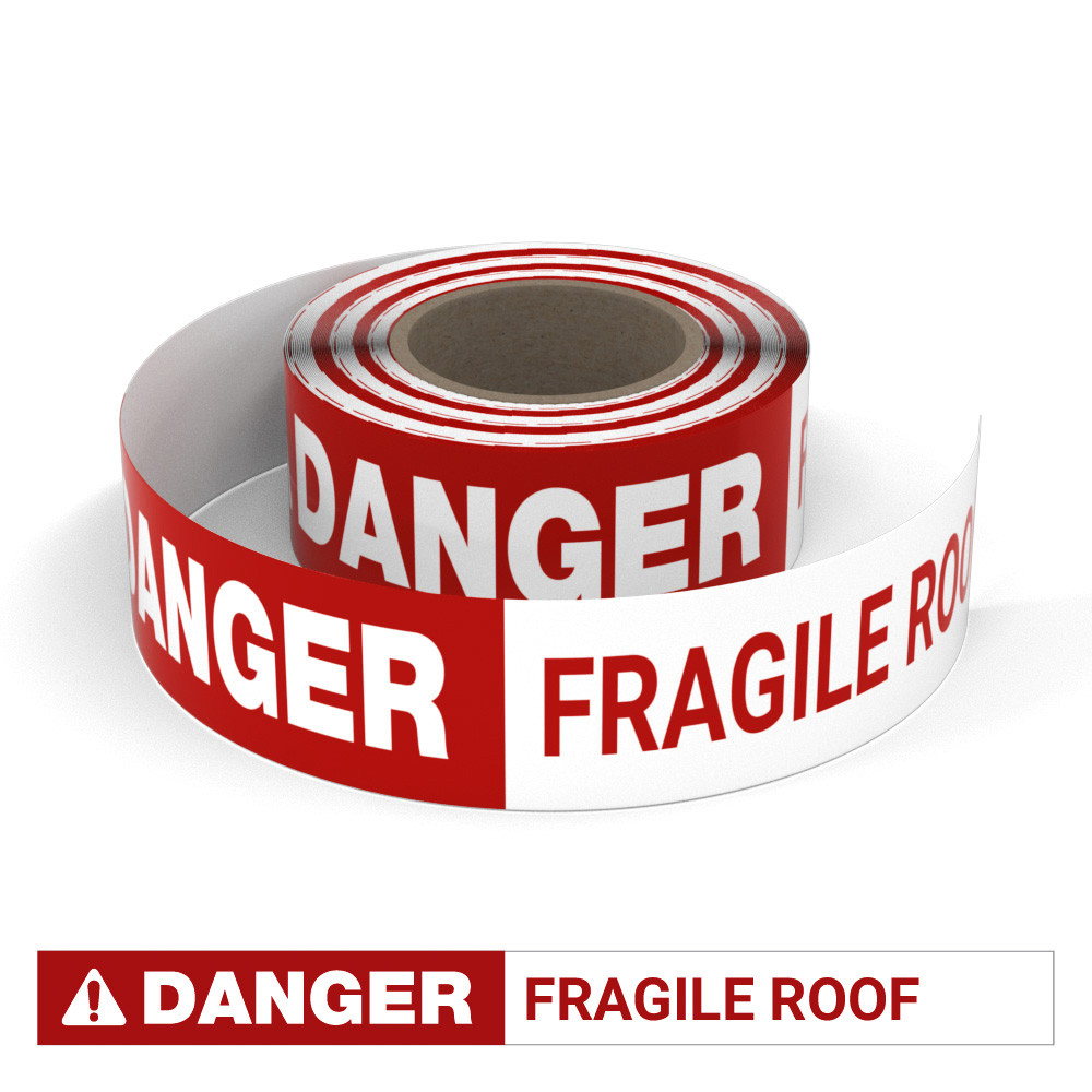 Danger: Fragile Roof - Smart Stripe Inline Printed Floor Tape ...