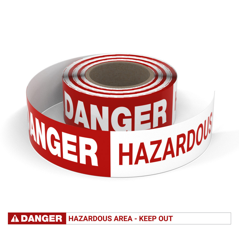 Danger: Hazardous Area - Keep Out - Smart Stripe Inline Printed Floor ...