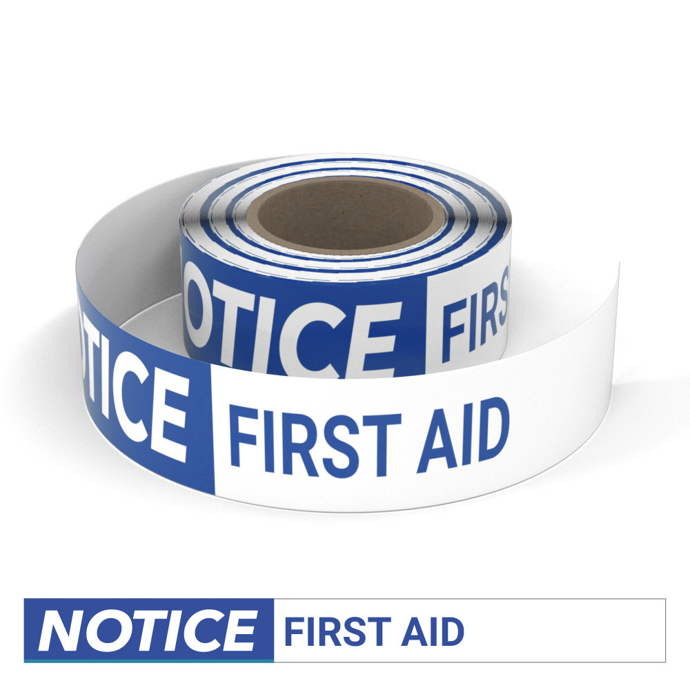 Notice: First Aid - Smart Stripe Inline Printed Floor Tape | Creative ...