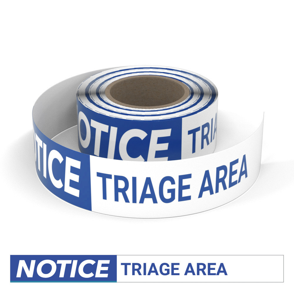 Notice: Triage Area - Smart Stripe Inline Printed Floor Tape | Creative ...