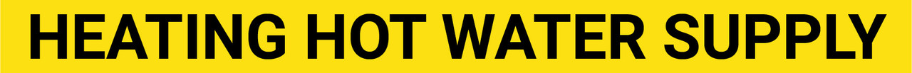 Heating Hot Water Supply Pipe Label