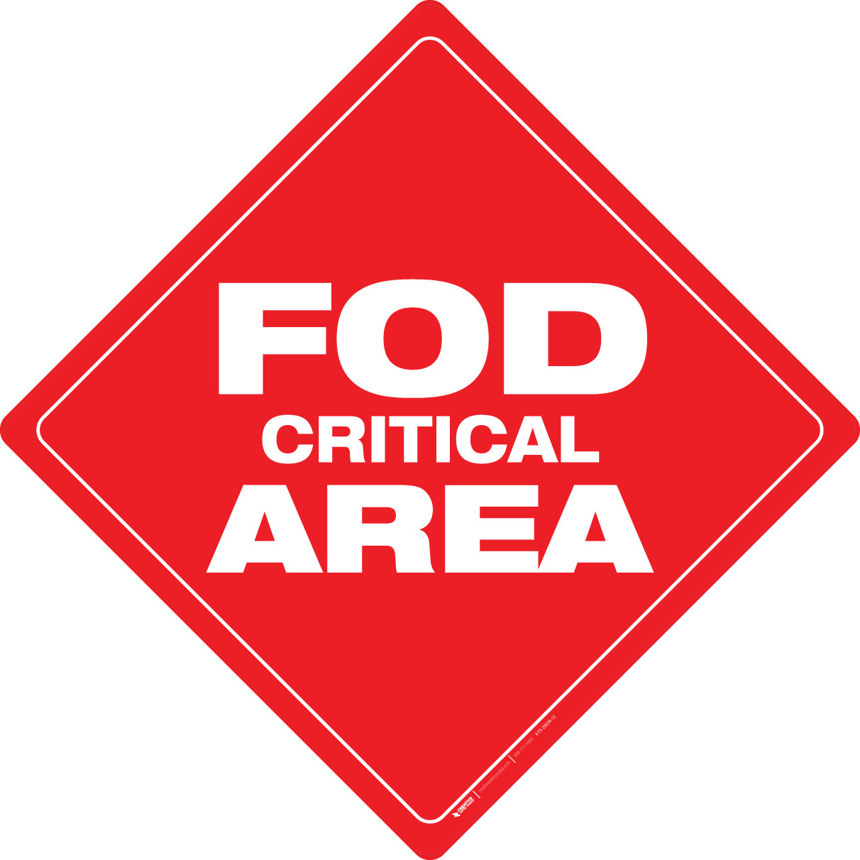 FOD Critical Area Type B (Floor Sign)