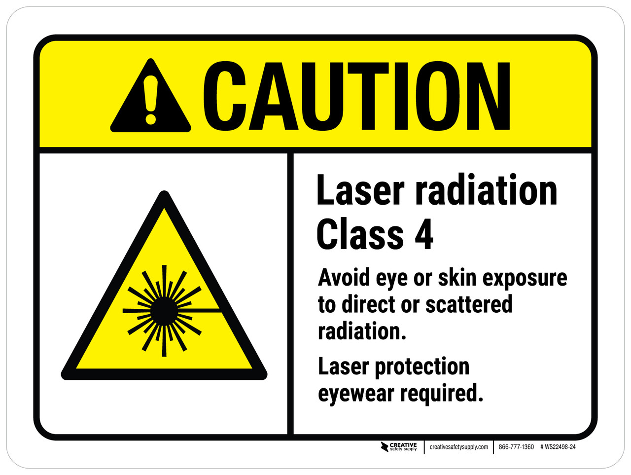 Caution: Laser Radiation Class 4 Avoid Eye or Skin Exposure to Direct ...