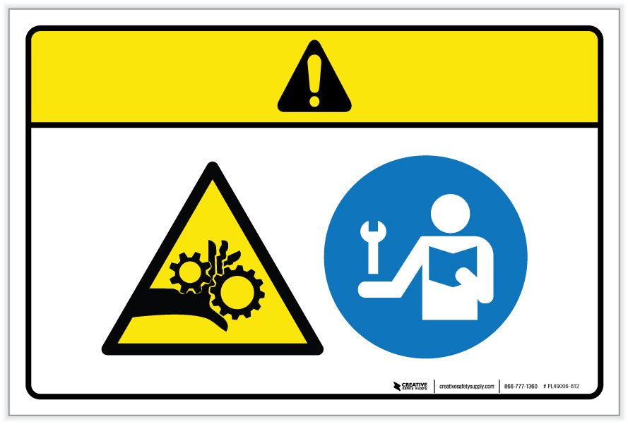 Caution: Crush Hazard Moving Parts Read User Guide Before Operating ...