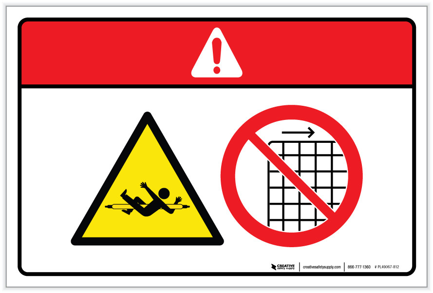 Danger: Drawing In And Crush Hazard (Wordless ISO/ANSI) - Label ...