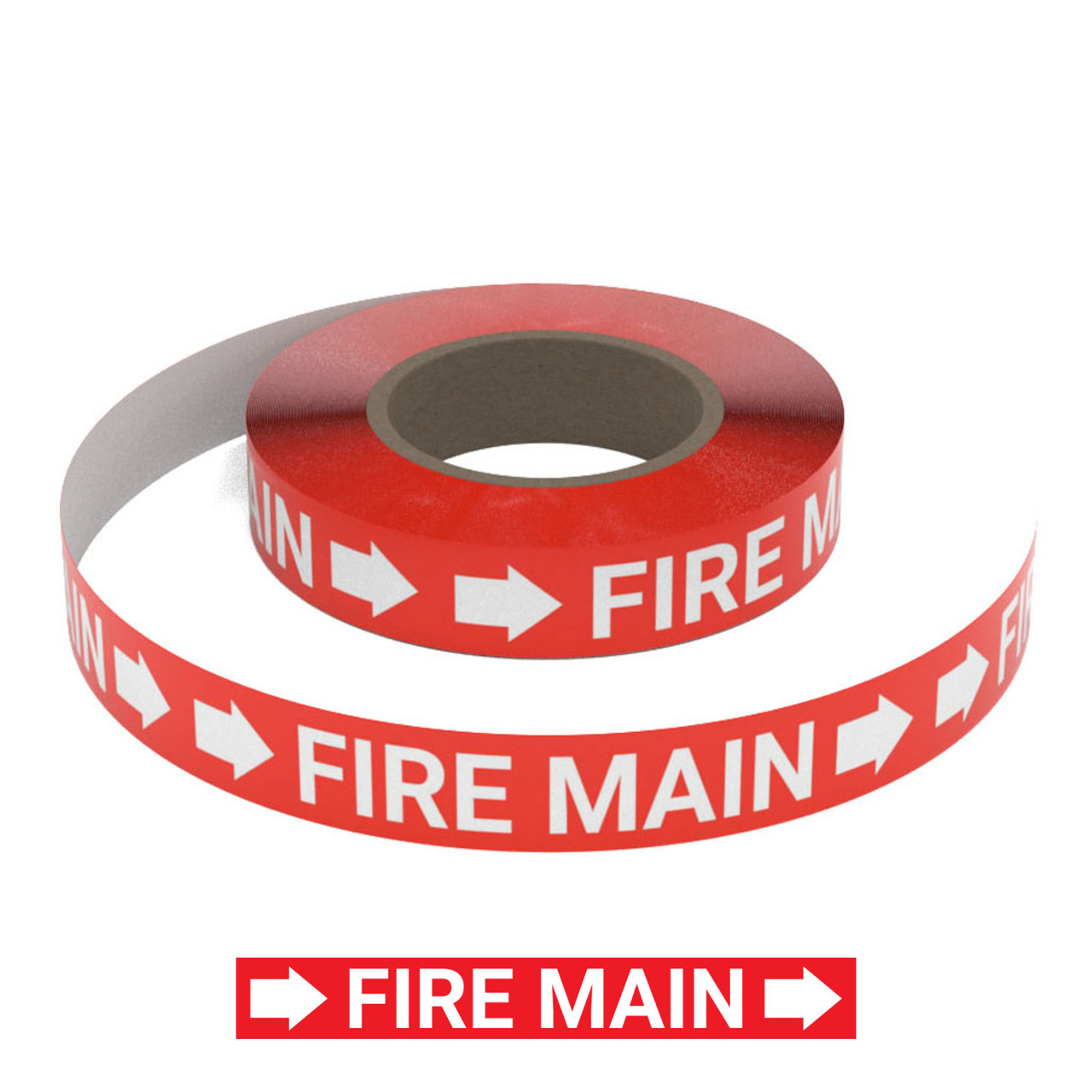 Fire Main - Smart Stripe Inline Pipe Marking Roll | Creative Safety Supply