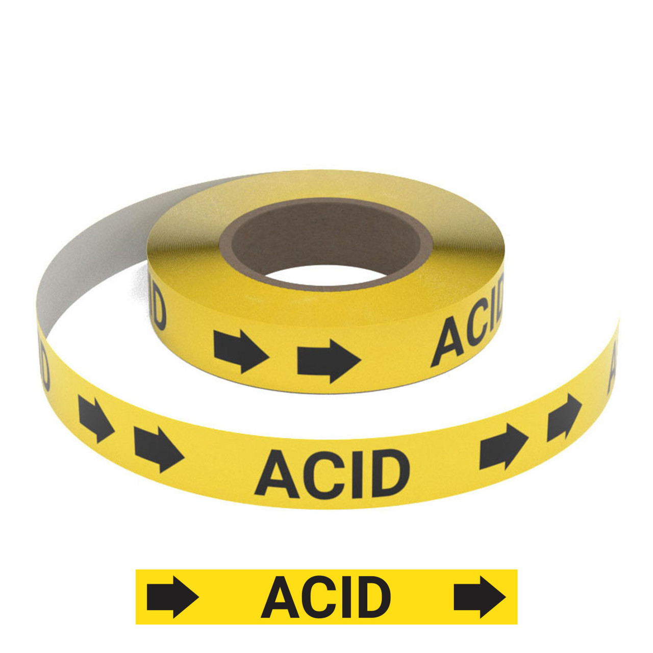 Acid (Yellow) - Smart Stripe Inline Pipe Marking Roll | Creative Safety ...