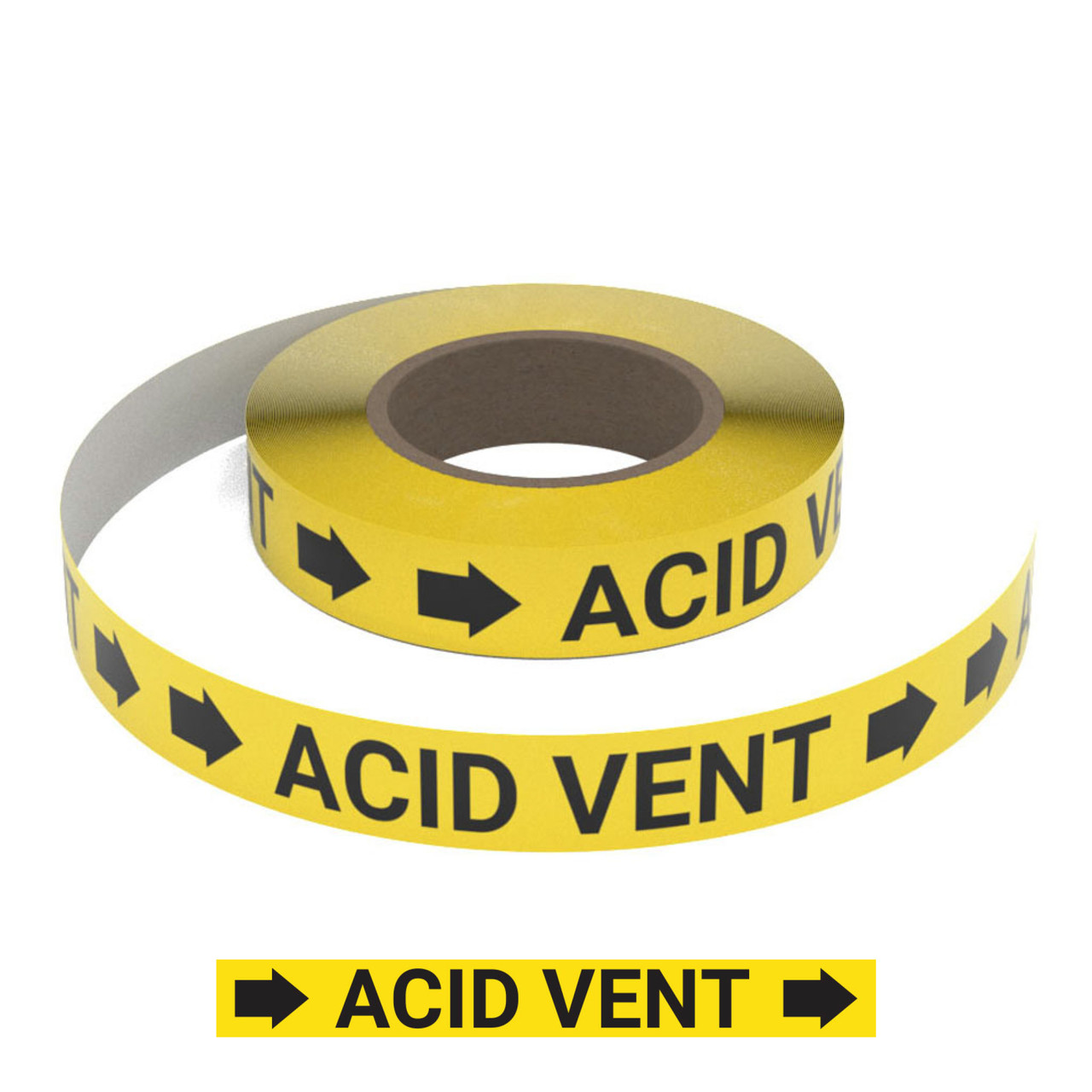 Acid Vent (Yellow) - Smart Stripe Inline Pipe Marking Roll | Creative ...