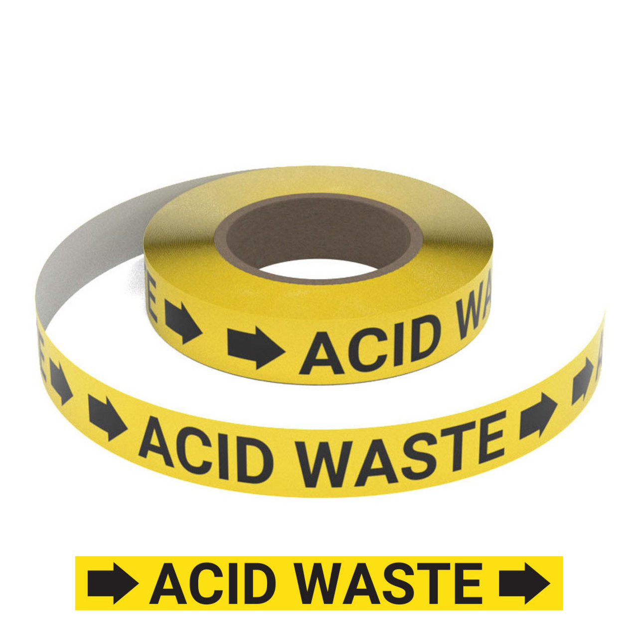 Acid Waste (Yellow) - Smart Stripe Inline Pipe Marking Roll | Creative ...