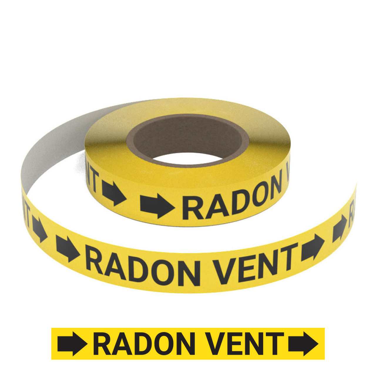 Radon Vent - Smart Stripe Inline Pipe Marking Roll | Creative Safety Supply