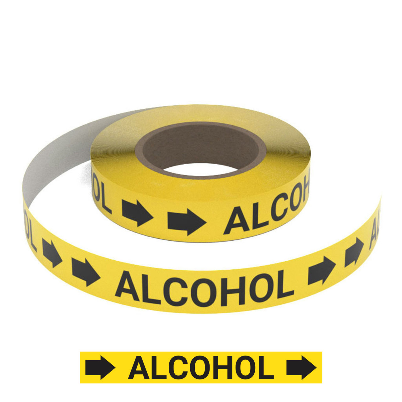 Alcohol - Smart Stripe Inline Pipe Marking Roll | Creative Safety Supply