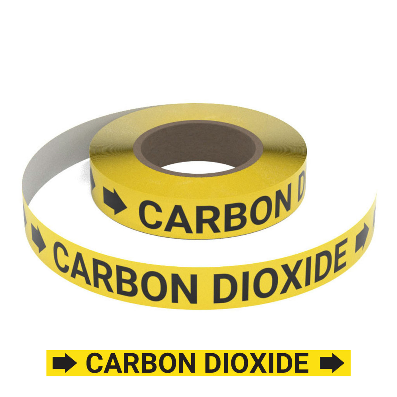 Carbon Dioxide (Yellow) - Smart Stripe Inline Pipe Marking Roll ...