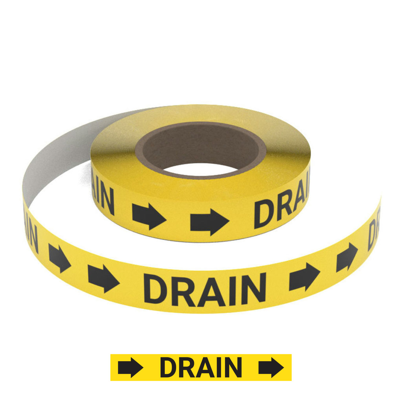 Drain (Yellow) - Smart Stripe Inline Pipe Marking Roll | Creative ...
