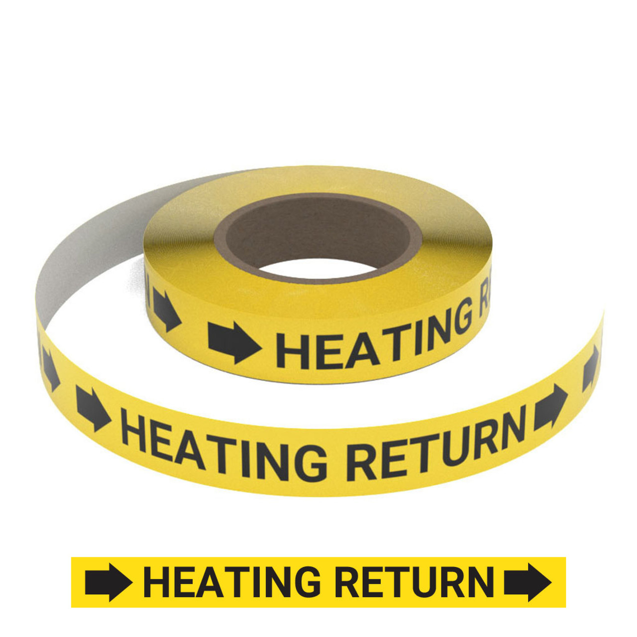 Heating Return (Yellow) - Smart Stripe Inline Pipe Marking Roll ...