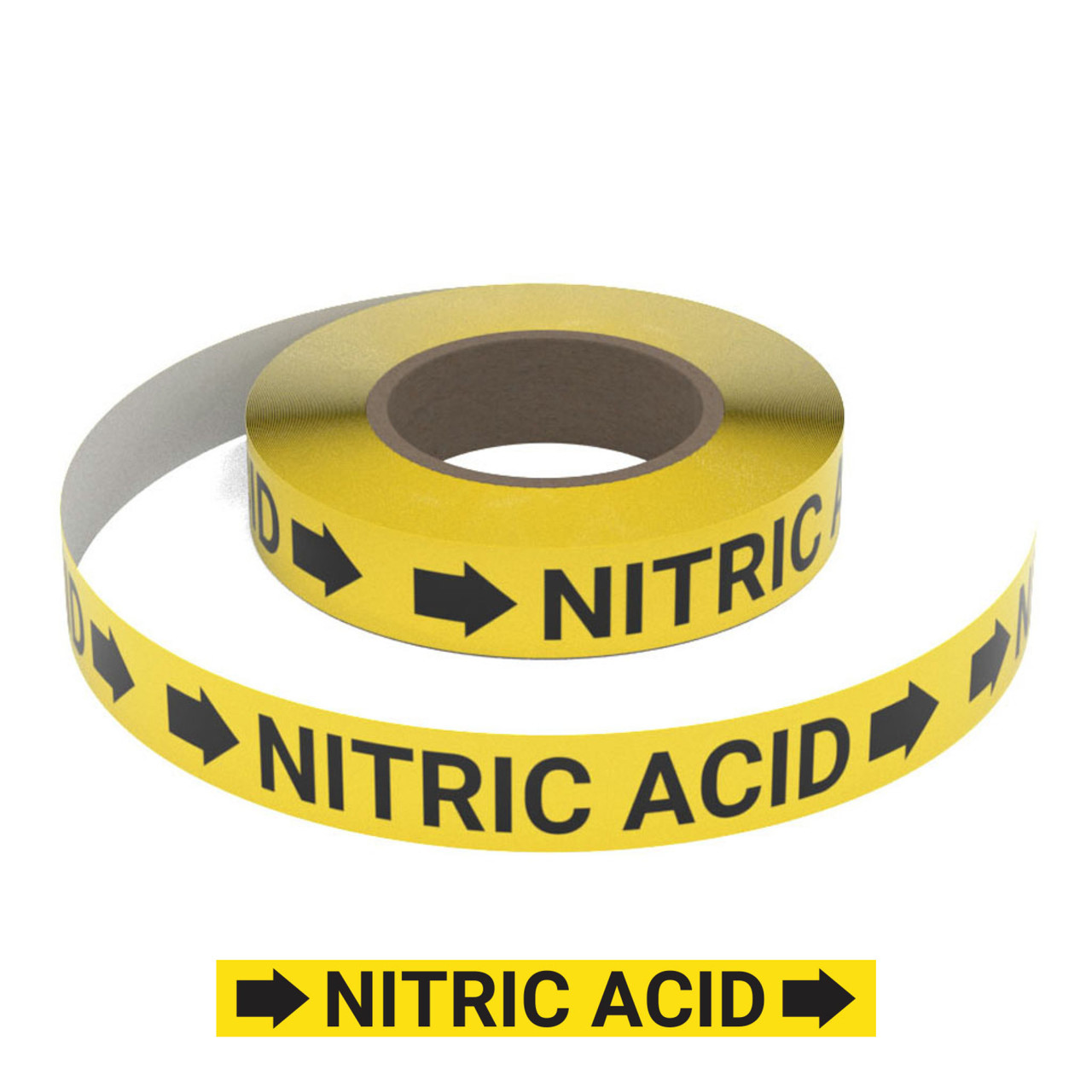 Nitric Acid (Yellow) - Smart Stripe Inline Pipe Marking Roll | Creative ...