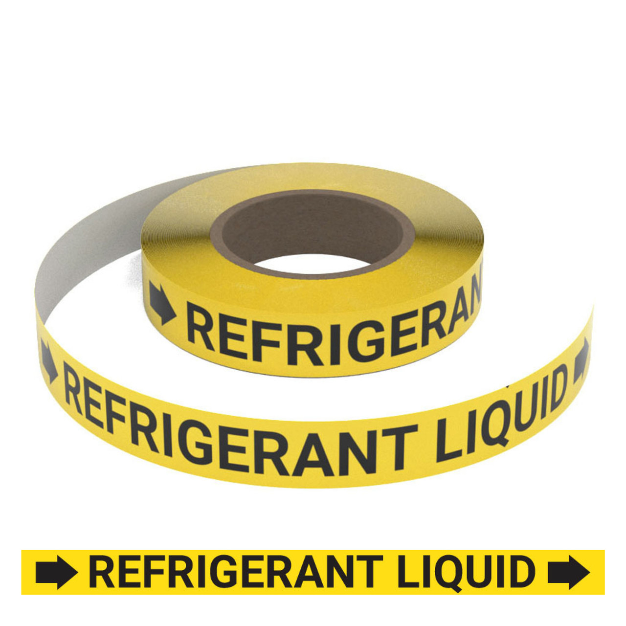 Refrigerant Liquid (Yellow) - Smart Stripe Inline Pipe Marking Roll ...