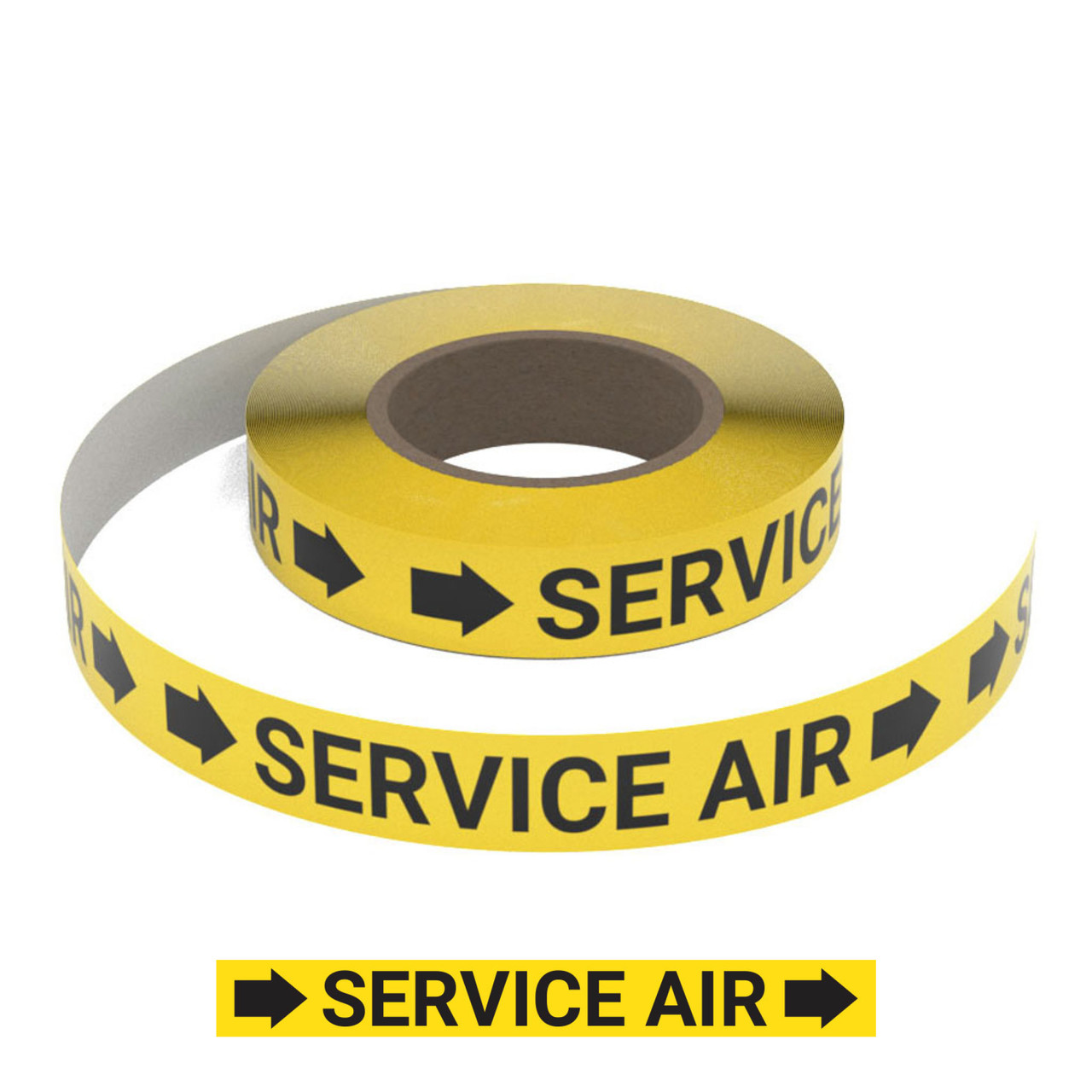 Service Air (Yellow) - Smart Stripe Inline Pipe Marking Roll | Creative ...
