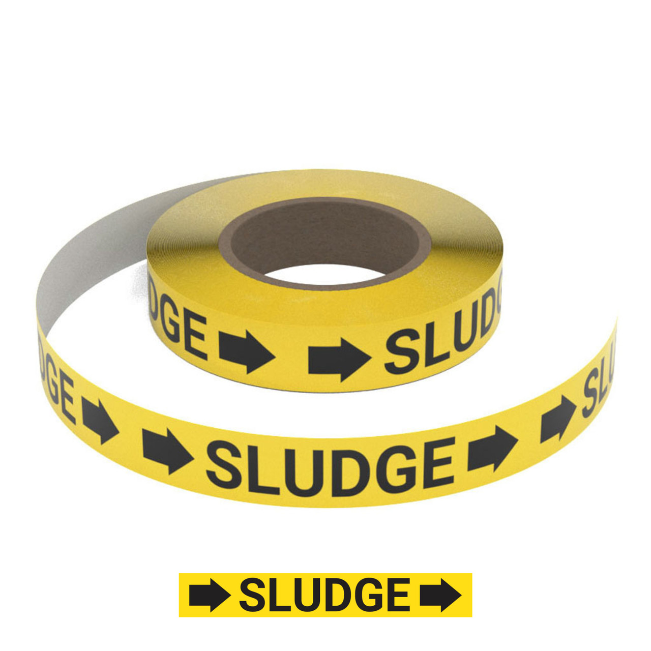 Sludge - Smart Stripe Inline Pipe Marking Roll | Creative Safety Supply