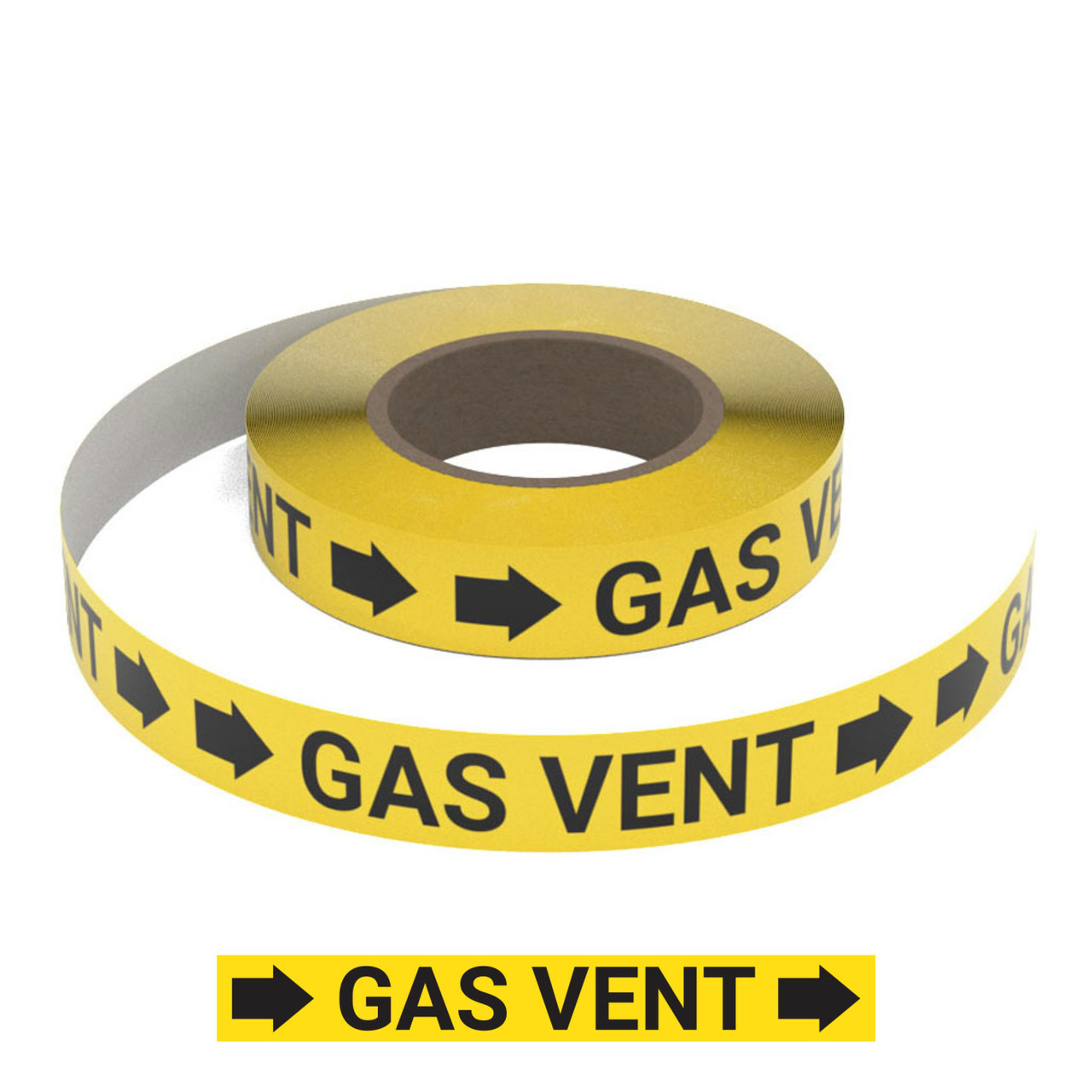 Gas Vent - Smart Stripe Inline Pipe Marking Roll | Creative Safety Supply