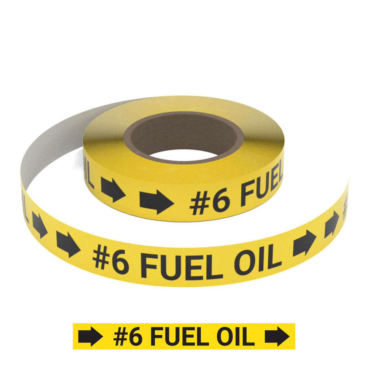 #6 Fuel Oil - Smart Stripe Inline Pipe Marking Roll | Creative Safety ...