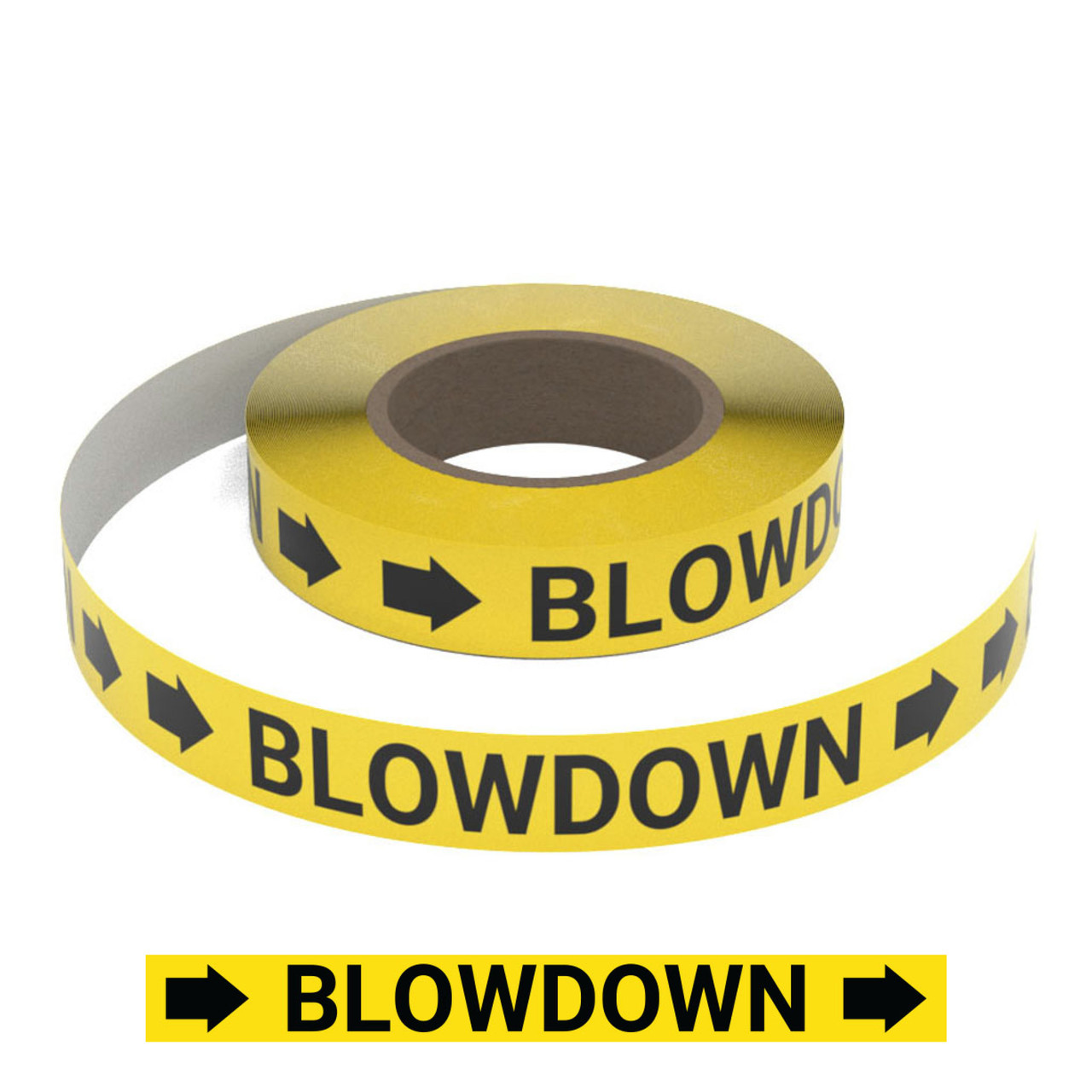 Blowdown - Smart Stripe Inline Pipe Marking Roll | Creative Safety Supply
