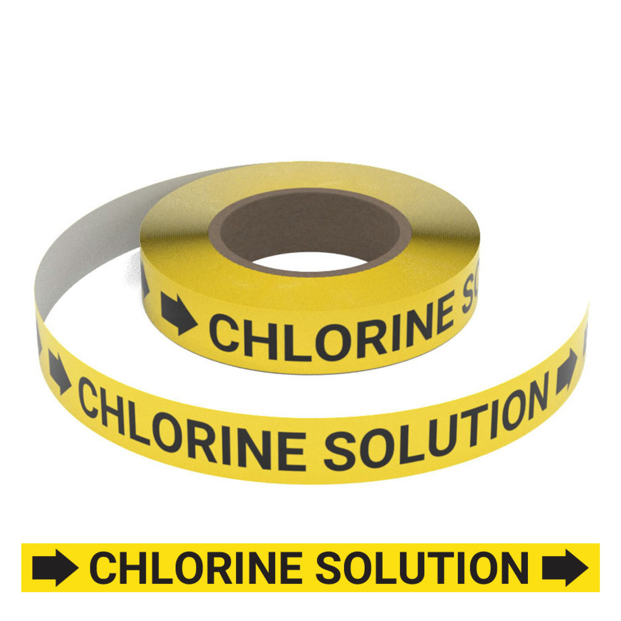 Chlorine Solution (Yellow) - Smart Stripe Inline Pipe Marking Roll ...