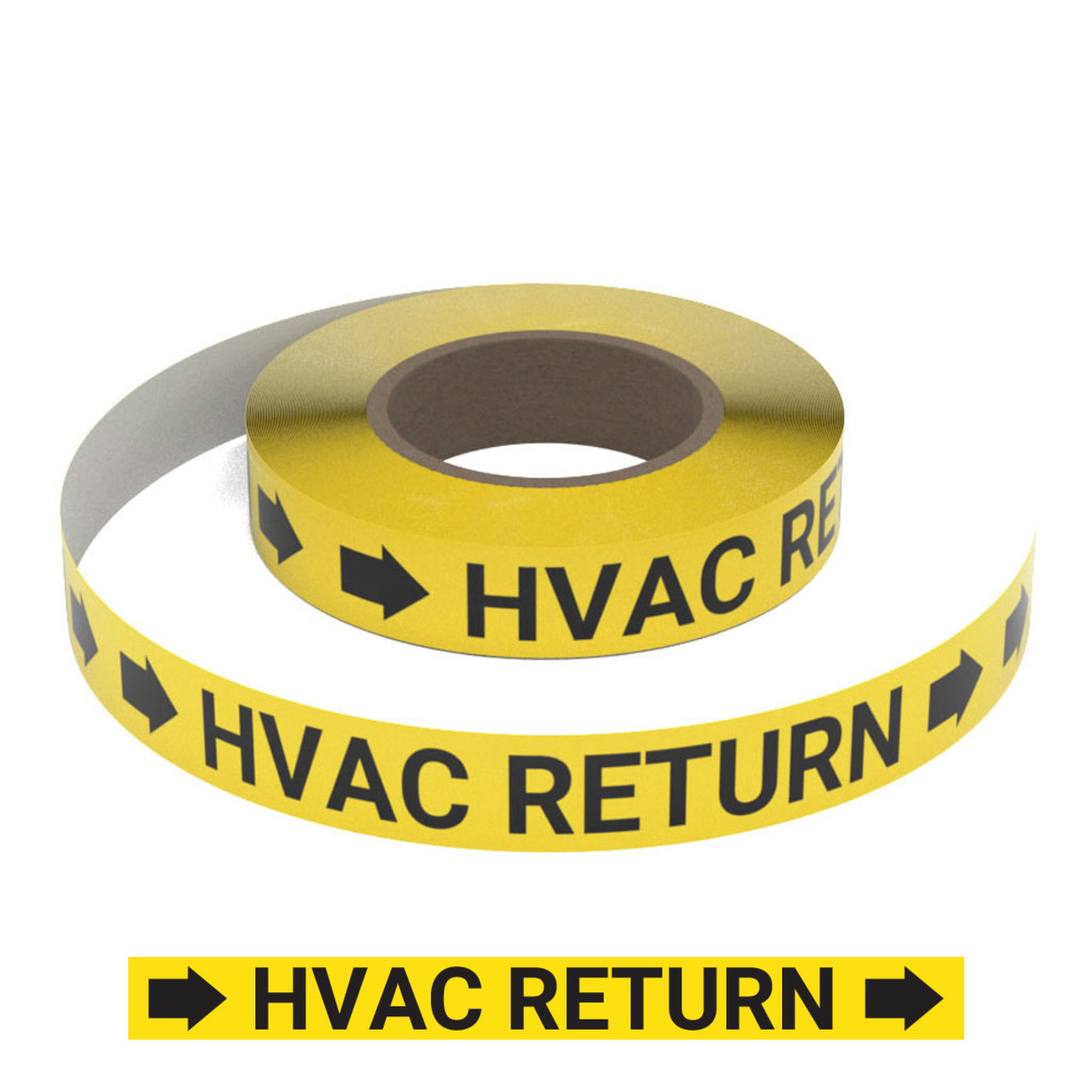Hvac Return (Yellow) - Smart Stripe Inline Pipe Marking Roll | Creative ...