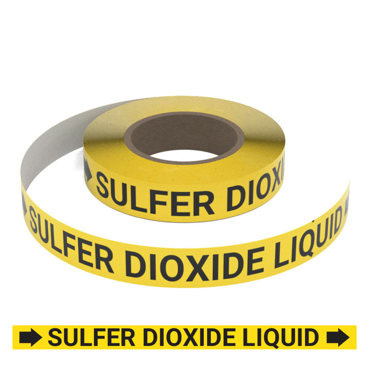 Sulfer Dioxide Liquid (Yellow) - Smart Stripe Inline Pipe Marking Roll ...