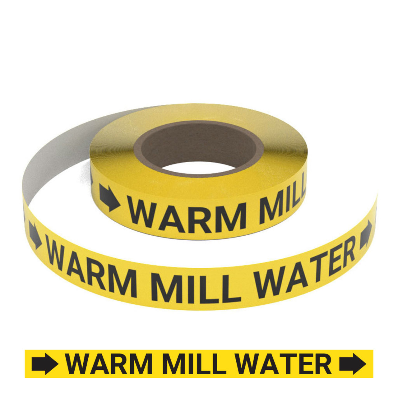 Warm Mill Water (Yellow) - Smart Stripe Inline Pipe Marking Roll ...