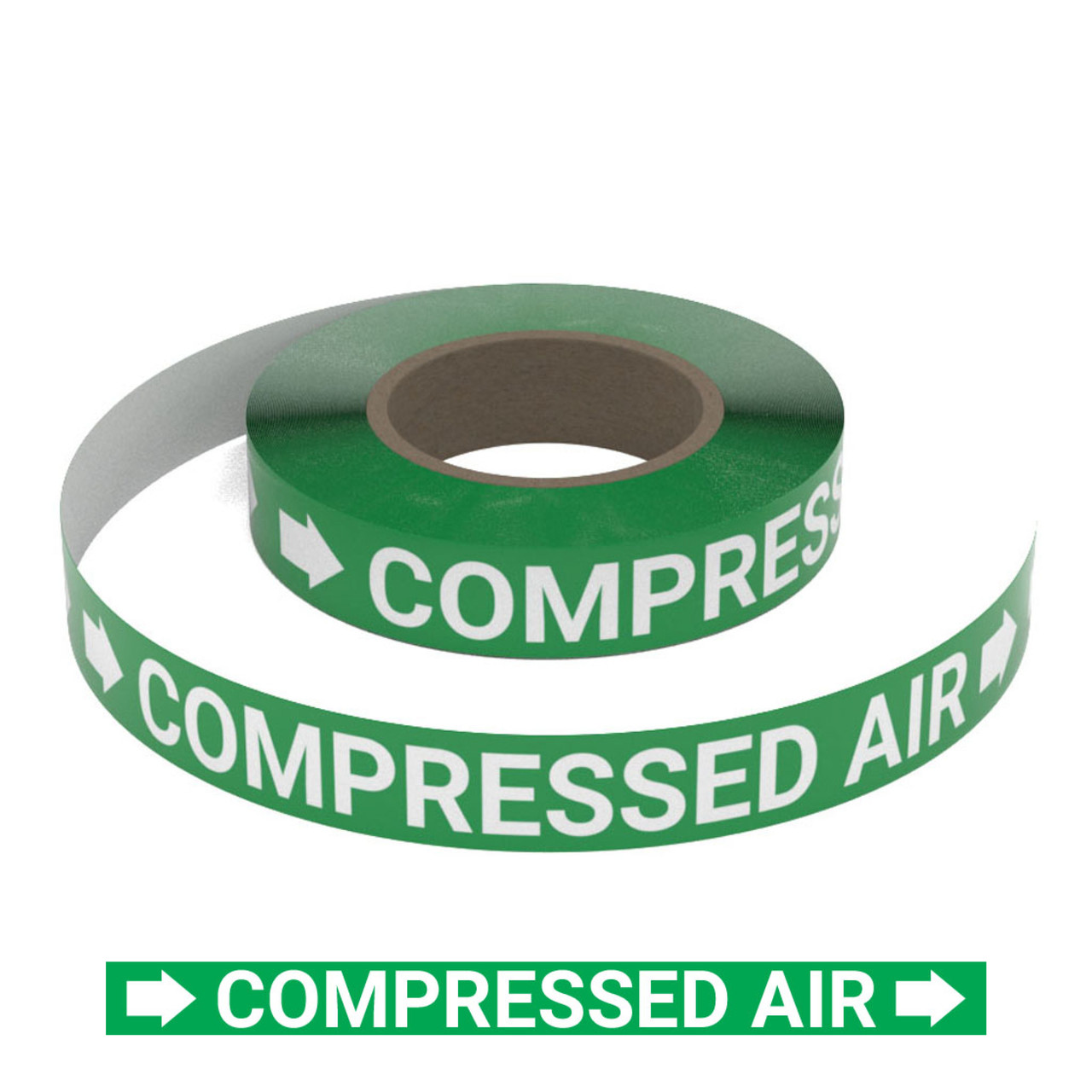 Compressed Air (Green) - Smart Stripe Inline Pipe Marking Roll ...