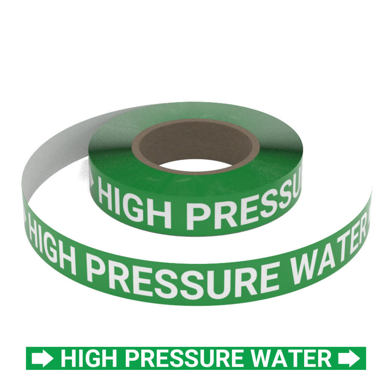 High Pressure Water (Green) - Smart Stripe Inline Pipe Marking Roll ...